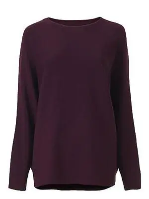 LEEM Relaxed-fit Knitted Jumper - Purple
