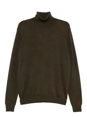 Massimo Alba Turtleneck Wool Sweater - Brown