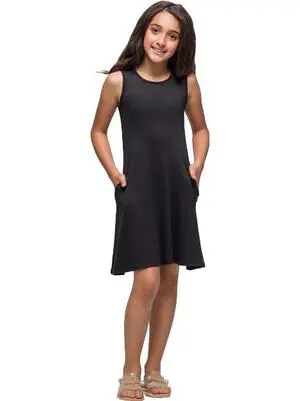 24SEVENKID Sleeveless Pocket Swing Dress - Black