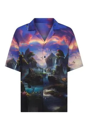 JE TE VEUX River Shirt - Scenic Print