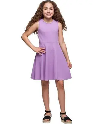 24SEVENKID Sleeveless Fit And Flare Dress - Lilac