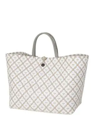 HANDED BY Motif Recycled Plastic Shopper - Pale Grey