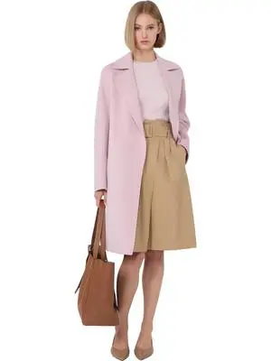 Max Mara Wool, Silk, And Cashmere Robe Coat - Sugared-almond Rose