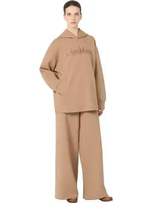 Max Mara Oversized Cotton Jersey Hooded Sweatshirt - Camel