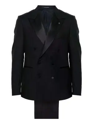 Tagliatore Double-breasted Suit Black