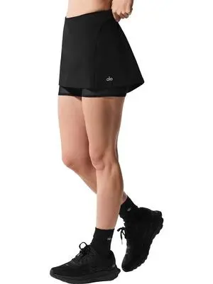 Alo Yoga Alosoft Serve It Up Skirt Black