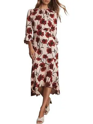 MINT VELVET Floral Print Midi Dress