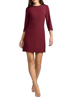 Mac Duggal Mac Duggal A-Line Embellished Cocktail Dress Ruby