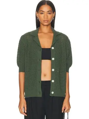 Varley Ellie Knit Shirt - Cilantro