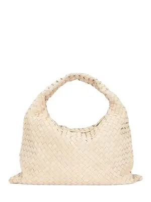 Bottega Veneta Large Hop Bag Ecru & Muse Brass