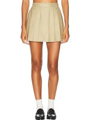 Moncler Pleated Twill Skirt - Sponge