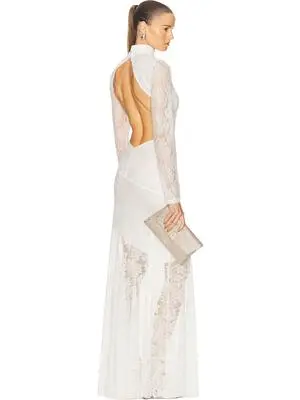 Ila Backless Maxi Dress - White