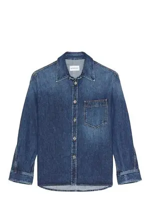 Givenchy Overshirt In Blue - Dark Blue
