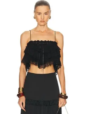 Ronny Kobo Ronny Kobo X REVOLVE Carlton Top Black