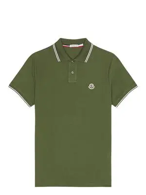 Moncler Short Sleeve Polo - Green