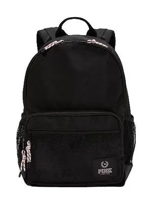 Pink Classic Canvas Backpack Black