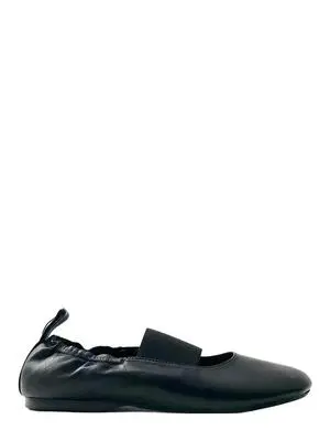ALOHAS Sutton Gathered Ballet Flats - Black