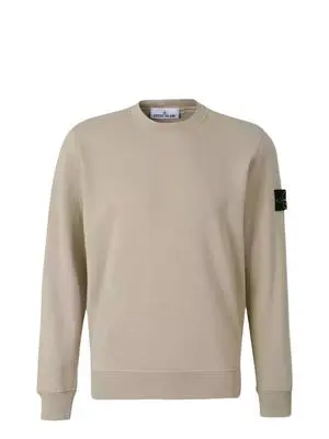 Stone Island Compass-badge Crew-neck Sweatshirt - Neutrals