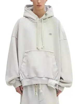 Mihara Yasuhiro Pocket Frayed Hoodie - Grey