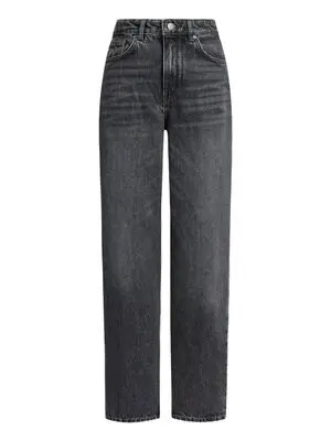 12 STOREEZ High-rise Straight-leg Jeans - Grey
