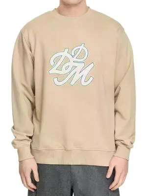 Drole De Monsieur Embroidered Logo Sweatshirt - Neutrals