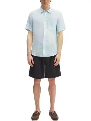 A.p.c. Bellini Short-sleeve Pocket Shirt - Blue