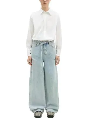 Ksubi Rollin Kut Out Jeans - Blue