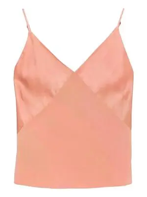 FORTE_FORTE Satin-finish Top - Pink