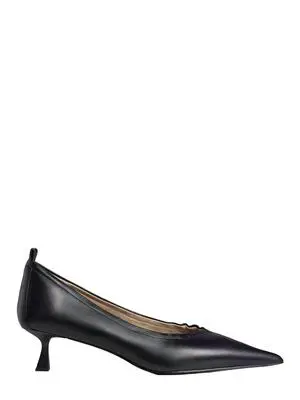 12 STOREEZ 50mm Leather Pumps - Black