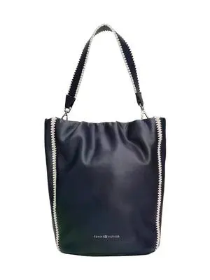 TOMMY HILFIGER Braided Trim Top Handle Bag