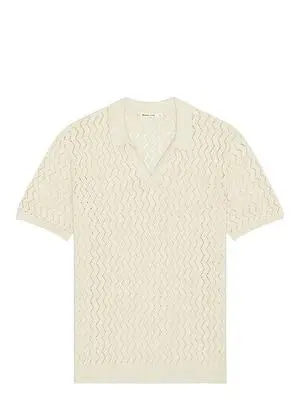 Marine Layer Archive Cyrus Sweater Polo - Natural