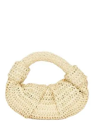 SIMONMILLER Raffia Lopsy Bag Milk