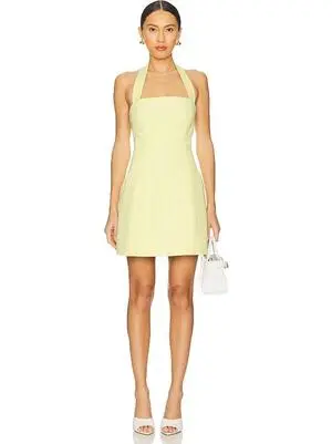 Bardot Nevelle Hourglass Halter Dress - Canary Yellow