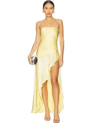 Bardot Lorenza Midi Dress - Lemon