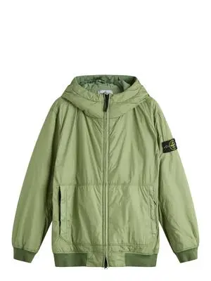 Stone Island Crinkle Reps Nylon Primaloft® Hooded Jacket - Sage