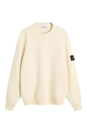 Stone Island Lambswool Crew Neck Jumper - Ivory
