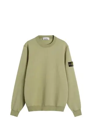 Stone Island Organic Cotton Fleece Sweatshirt - Sage