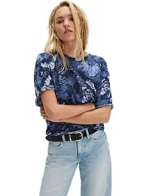 Free People We The Free Sunshade Tee Indigo Combo