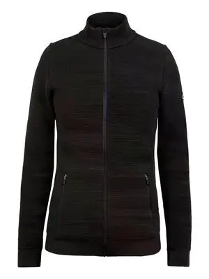 NEWLAND Ribbed Zip-up Jacket - Black