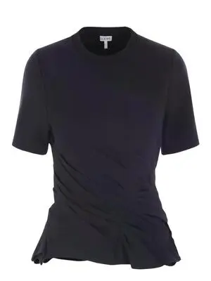 Loewe Draped Short-sleeve T-shirt - Black
