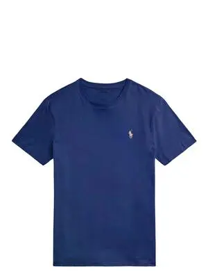 Polo Ralph Lauren Embroidered-logo T-shirt Blue