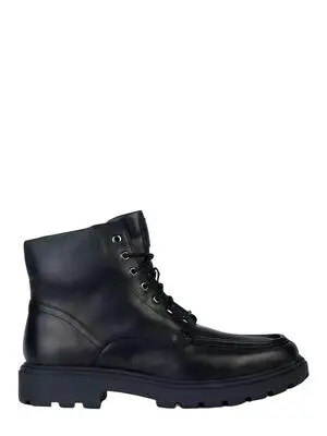 GEOX Lace-Up Leather Boots