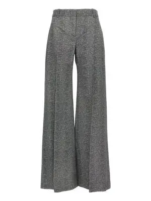 Ermanno Scervino Herringbone Flared Trousers - Grey