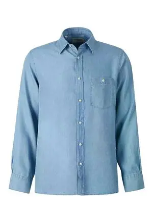 Officine Générale Denim Pocket Shirt - Blue
