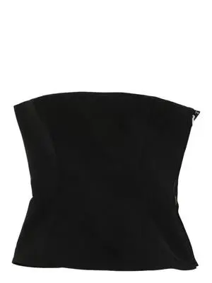 Jean Paul Gaultier Strapless Corset Top - Black