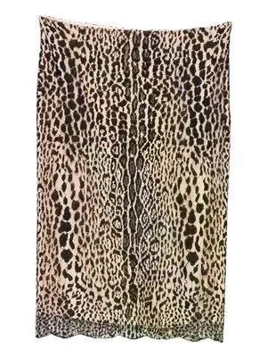 TOM FORD Leopard-print Lace Midi Skirt - Pink
