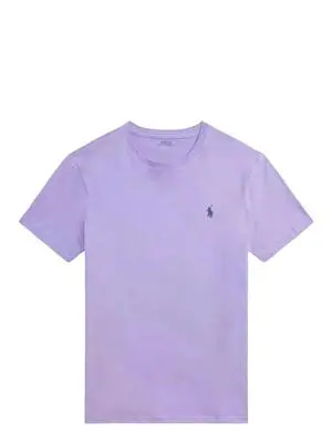 Polo Ralph Lauren Embroidered-logo T-shirt Purple