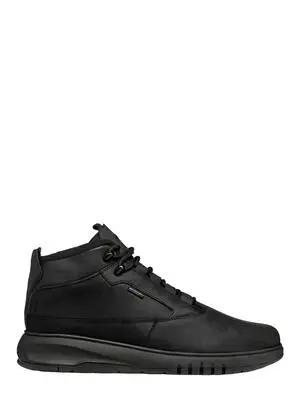 Geox Aerantis Lace-up Leather Boots - Black