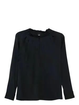 Hugo Boss Keyhole Blouse - Blue