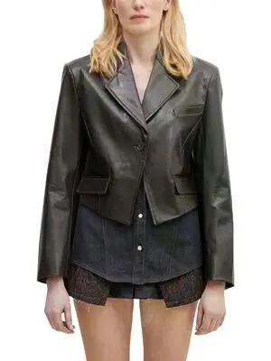 Andersson Bell Cropped Jacket - Brown